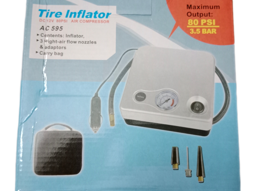 12 Volt Toyota Double Function Portable Electric Car Air Compressor and ...